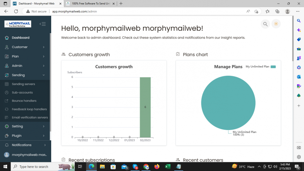 MorphyMail Free Email Marketing Software | Unlimited
