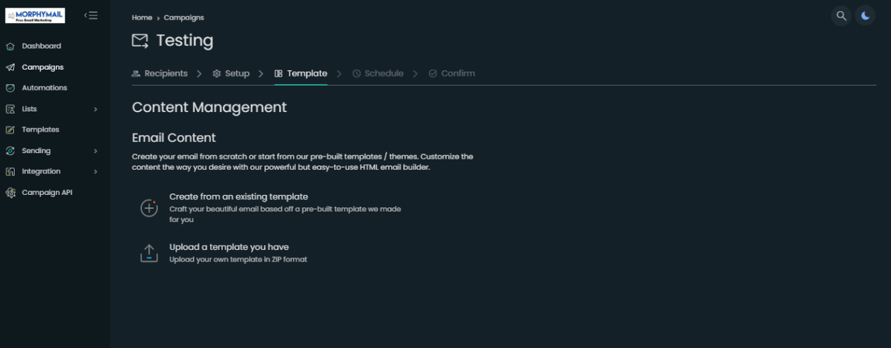 Morphymail web user manual - MorphyMail - 100% Free Email Marketing Software