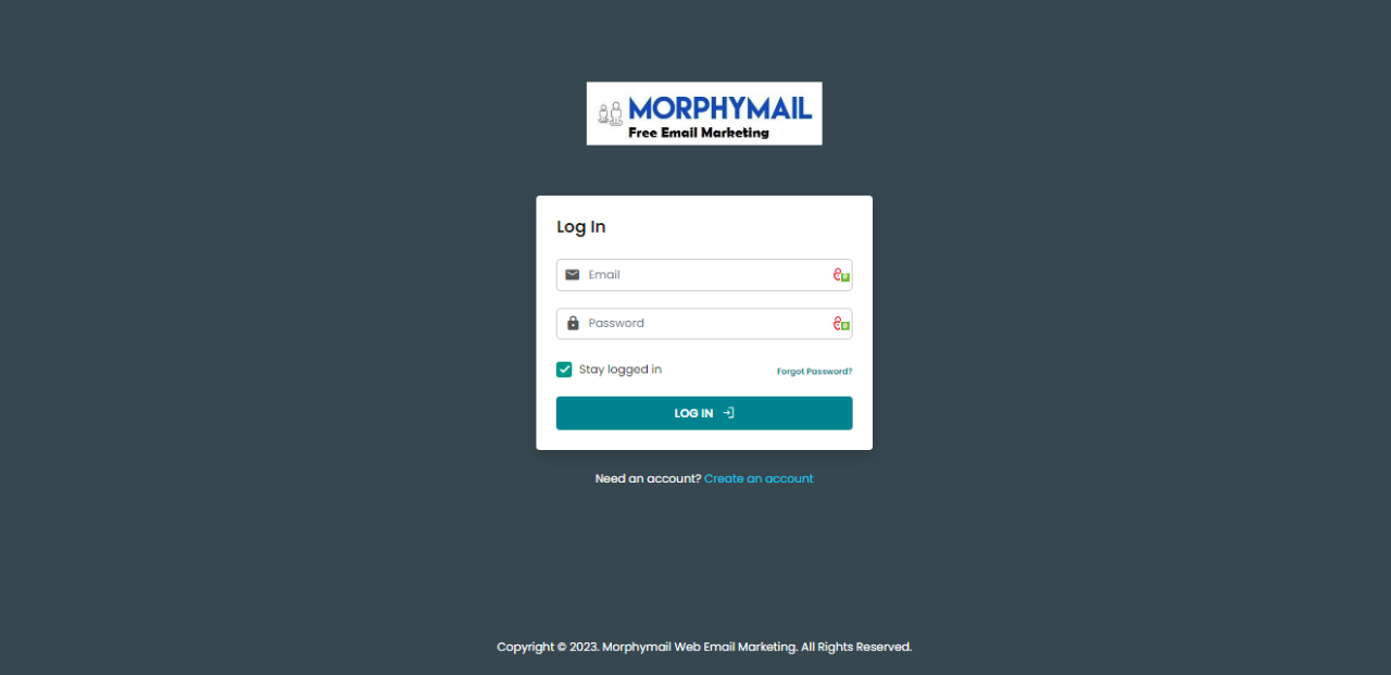 Morphymail web user manual - MorphyMail - 100% Free Email Marketing Software